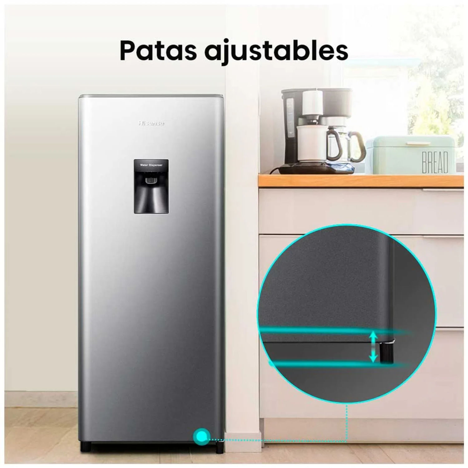 Nevera Hisense Compacta 1 Puerta Gris 179 Litros Semi-Automatica BC ...