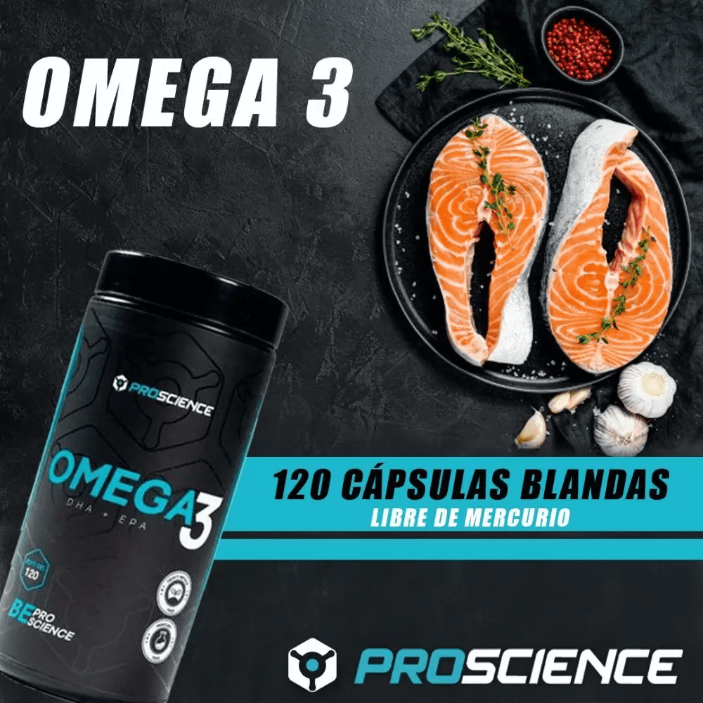 Vitaminas Omega 3 120 Capsulas Proscience - Muy Bacano