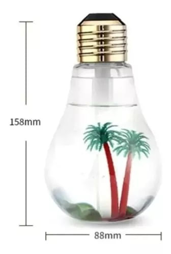 Humidificador Difusor Aroma Ambientador Forma De Bombillo - Muy Bacano