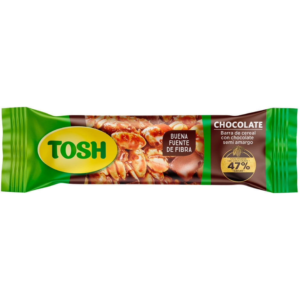 Barra Cereal Tosh Chocolate Semiamargo X 32G - Muy Bacano
