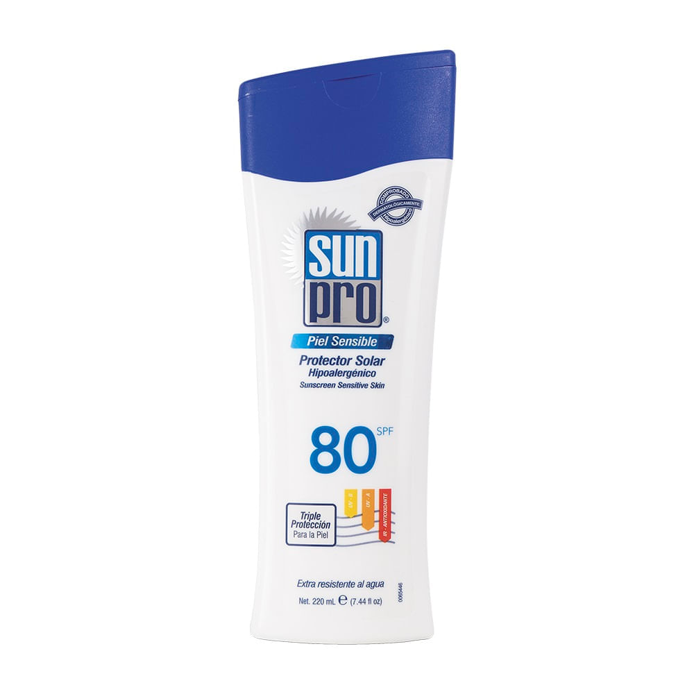 Protector Solar Sunpro Piel Sensible Spf80 X 220Ml - Muy Bacano