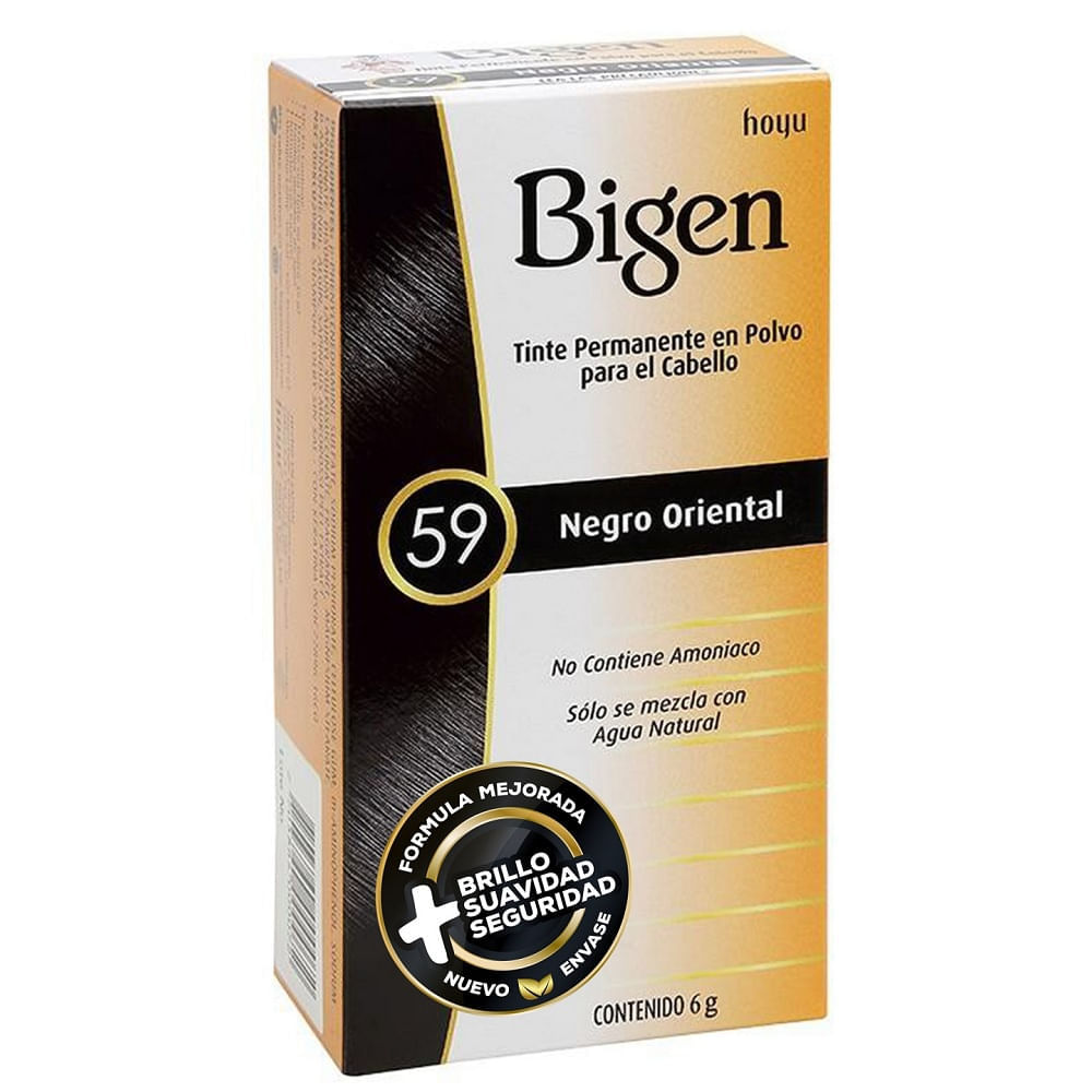 Tinte Bigen 59 Negro Oriental X 6G - Muy Bacano