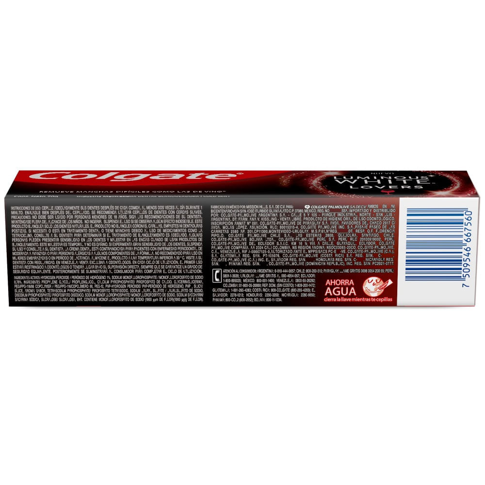 Crema Dental Colgate Luminous White Vino X 70G - Muy Bacano