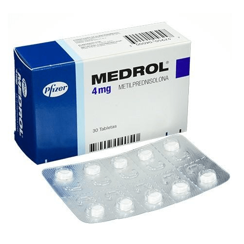 Medrol 4 Mg Caja X 30 Tabletas Pfizer - Muy Bacano