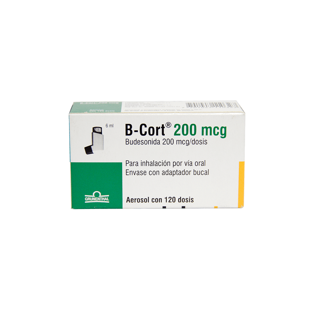B-Cort Bronquial Adultos 200Mcg X 120 Dosi - Muy Bacano