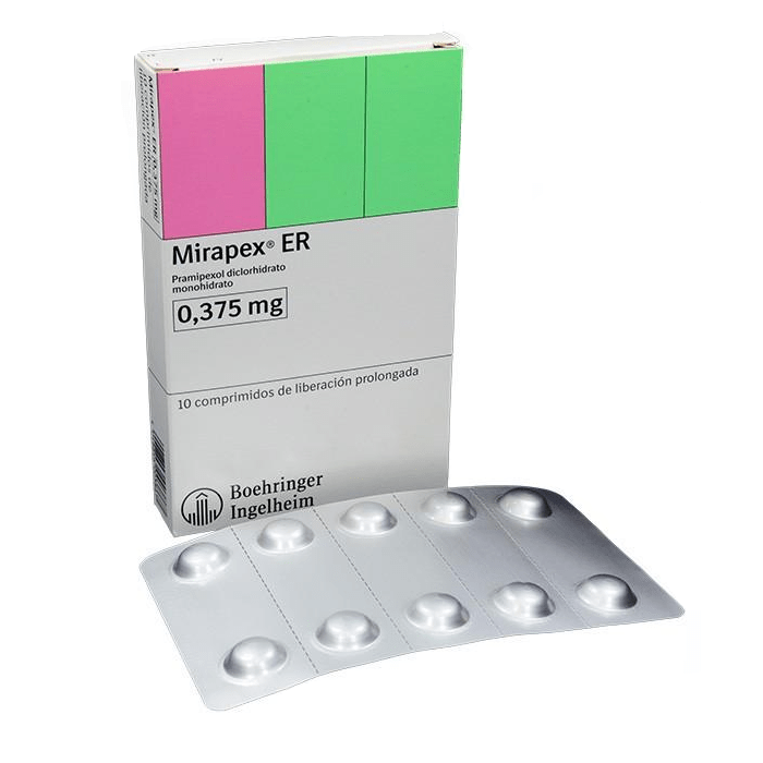 Mirapex Er 0.375Mg X 10 Comprimidos - Muy Bacano