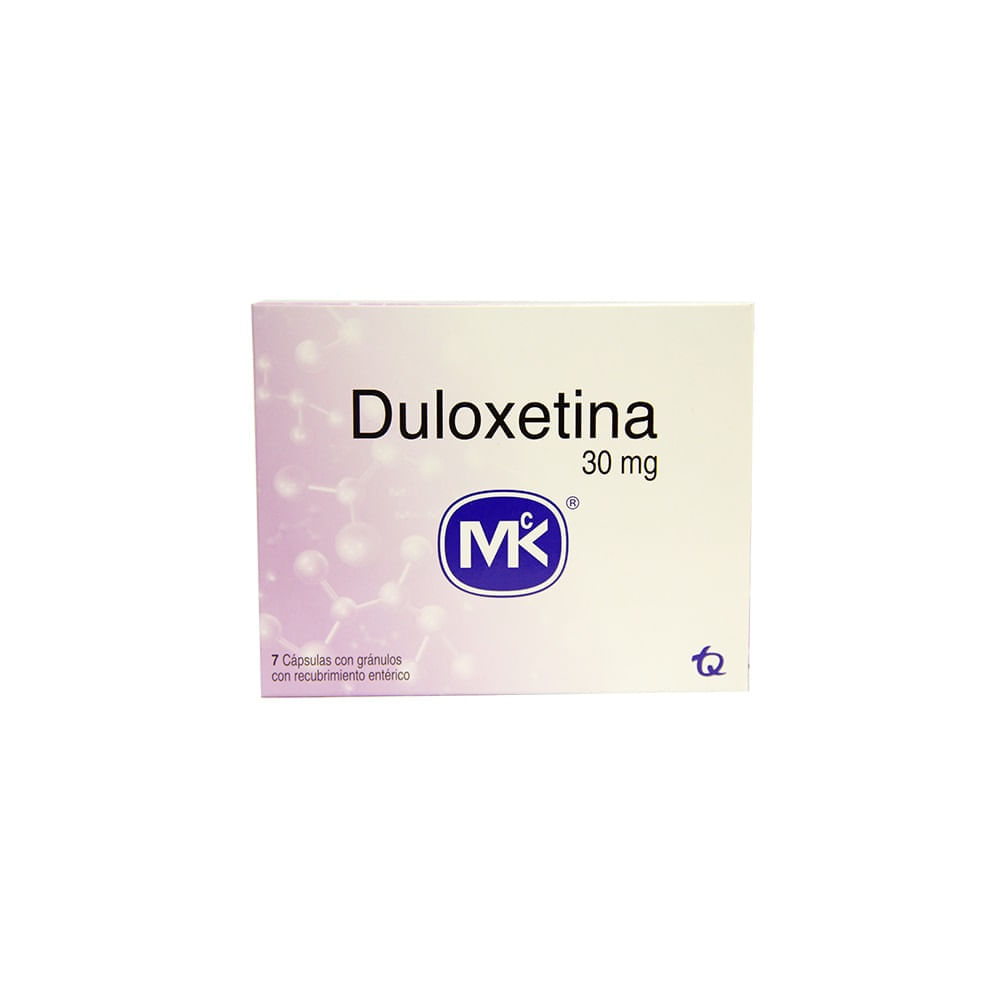 Duloxetina 30Mg Caja X 7 Capsulas Con Recubimiento Enterico - Muy Bacano