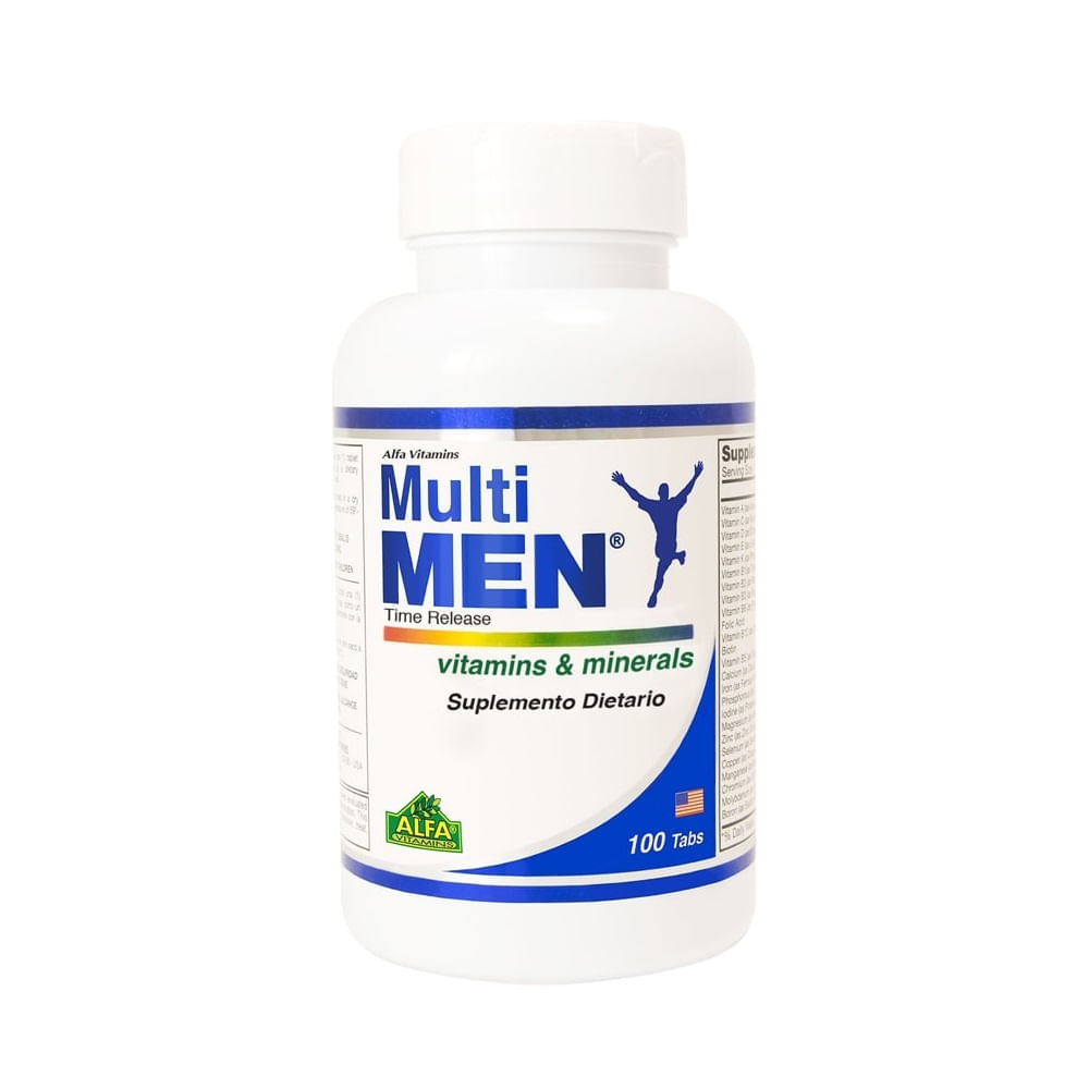 Alfa Vitamins Multi-Men X 100 Tabletas - Muy Bacano