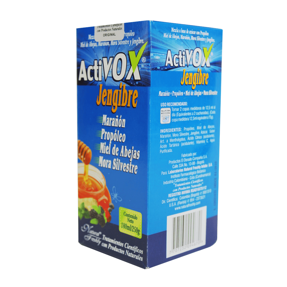 Activox Jarabe Jengibre X 180Ml - Muy Bacano