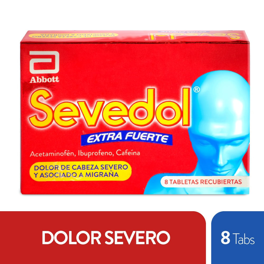 Sevedol Extrafuerte Caja X 8 Tabletas - Muy Bacano