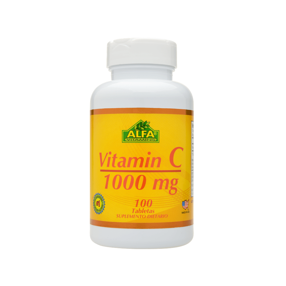 Alfa Vitamins Vitamin C 1000Mg X 100 Tabletas - Muy Bacano